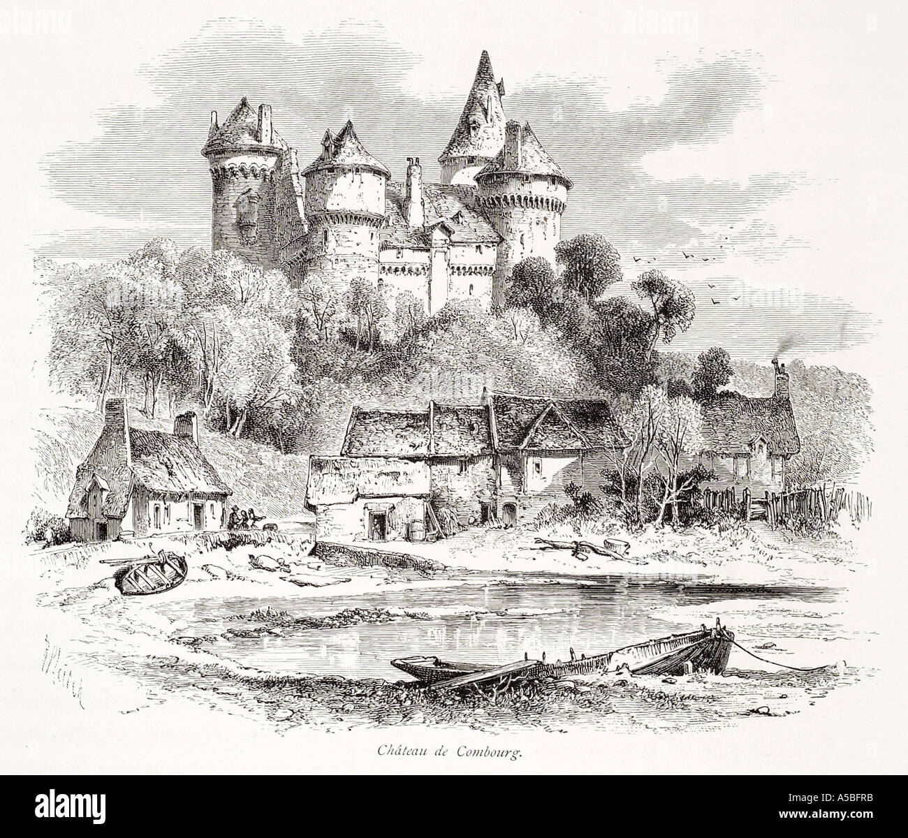 French chateau drawing immagini e fotografie stock ad alta risoluzione ...