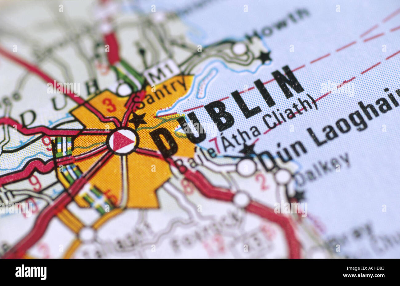 Map of dublin immagini e fotografie stock ad alta risoluzione - Alamy