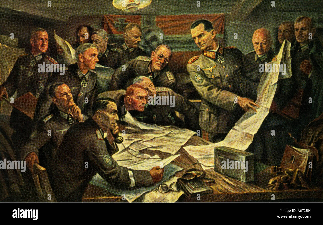 Nazionalsocialismo, belle arti, pittura, Gisbert Palmie: 'VOR der ...