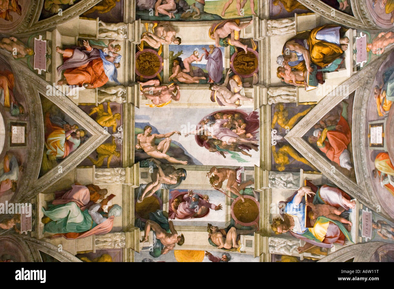 Creation of adam ceiling of the sistine chapel immagini e fotografie ...