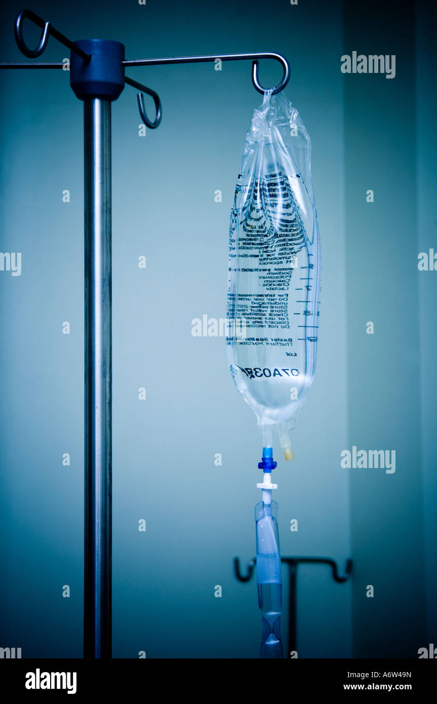 Flebo di glucosio Foto stock - Alamy