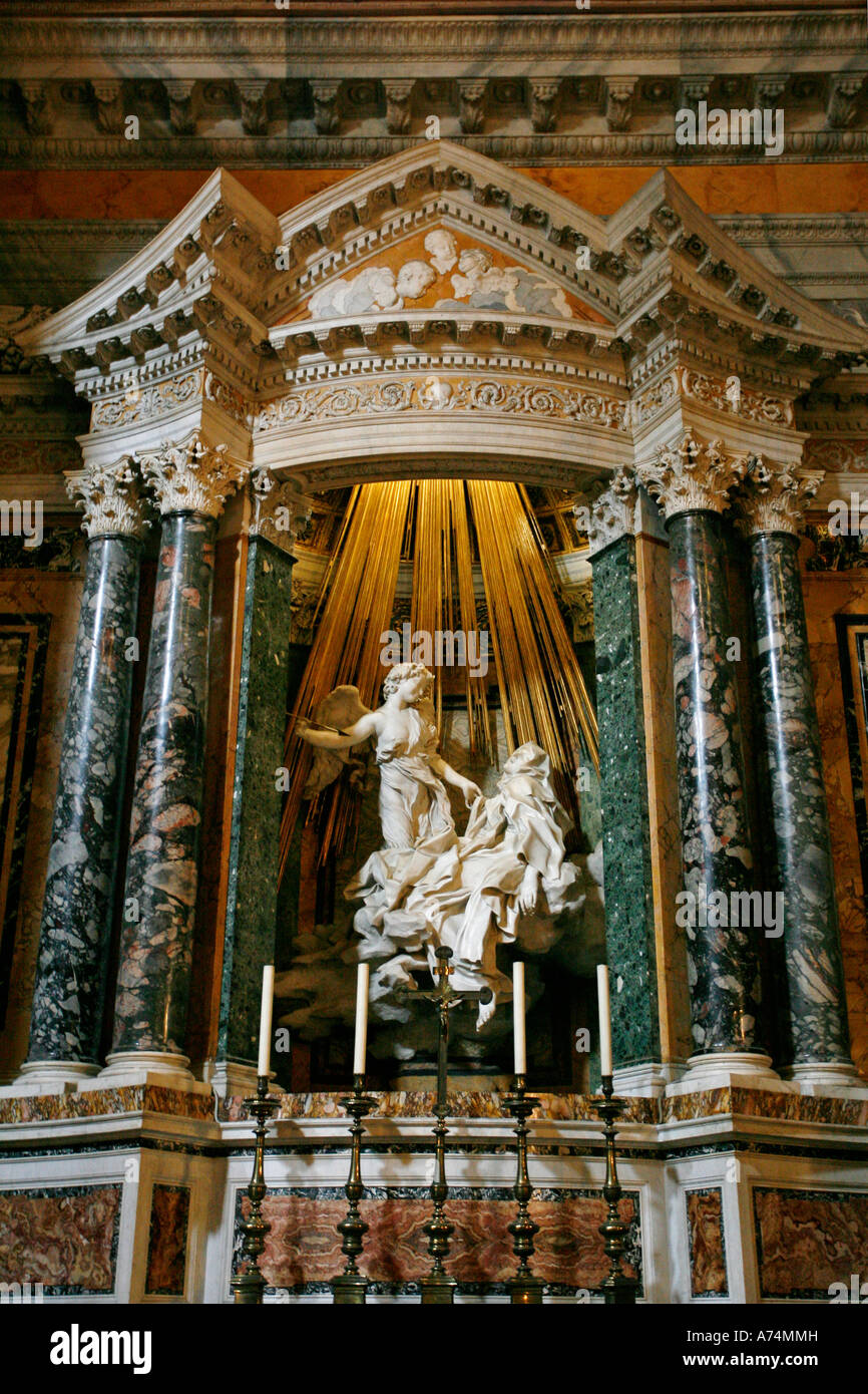 Cappella Cornaro e Bernini scultura di Santa Teresa Santa Maria della ...