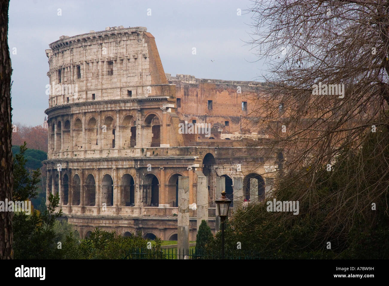 Monumento, il Colosseo romano, Roma, grandioso, colossale, antico ...