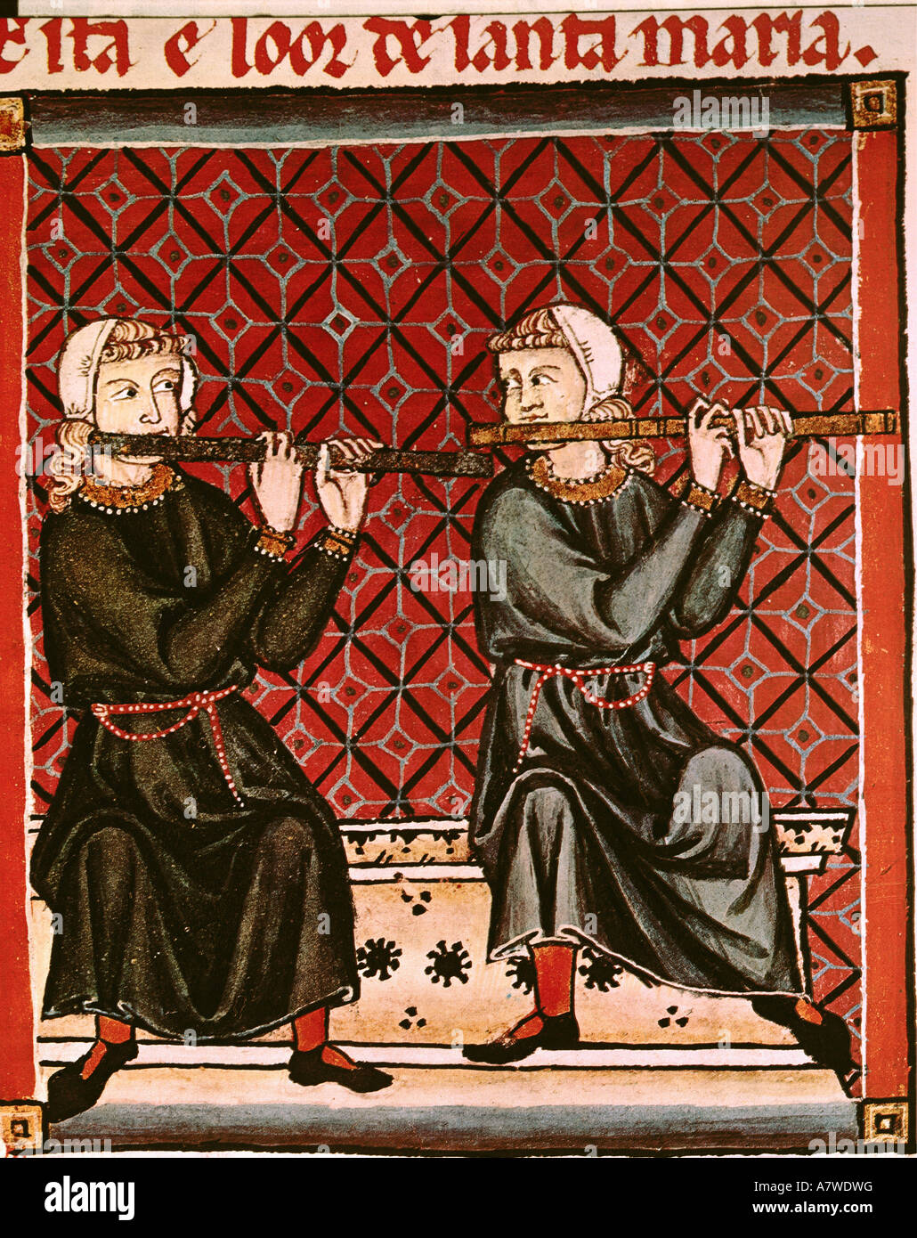 Belle arti, medioevo, gotico, illuminazione, 'Cantigas de Santa Maria ...