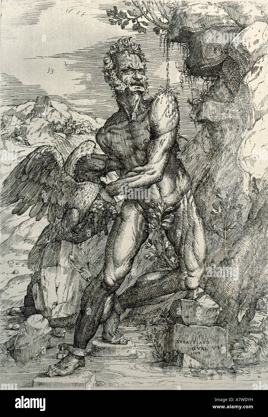 Prometheus greek mythology immagini e fotografie stock ad alta ...