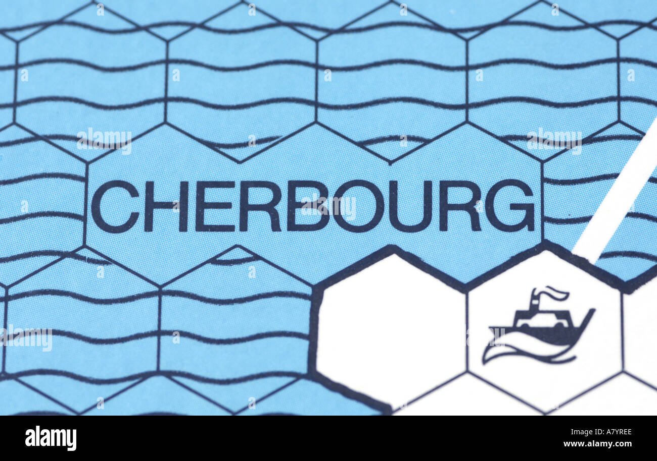 Mappa di cherbourg immagini e fotografie stock ad alta risoluzione - Alamy