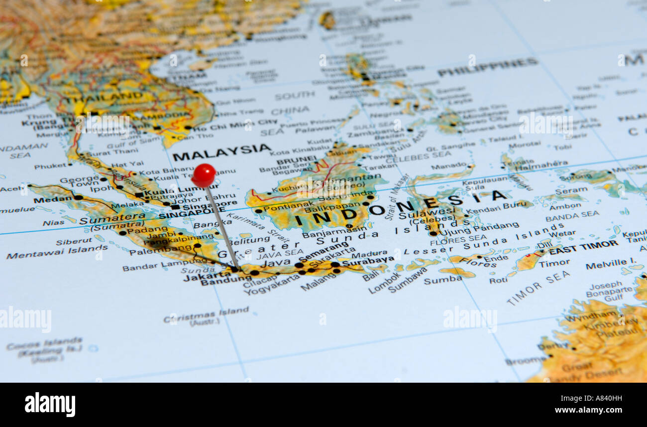 Carta geografica indonesia immagini e fotografie stock ad alta ...