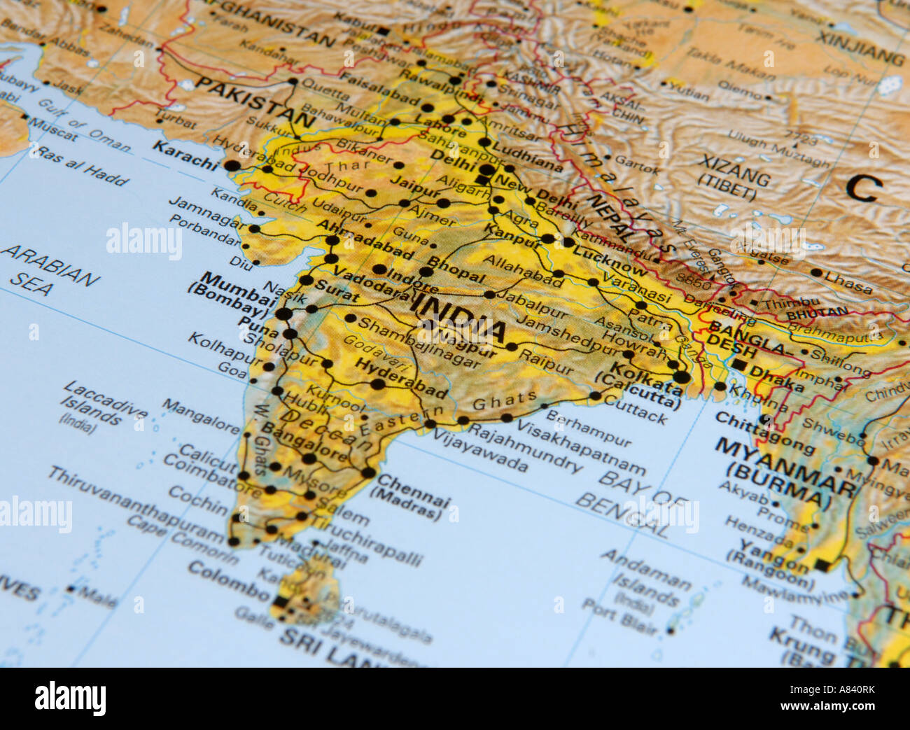 Mappa india immagini e fotografie stock ad alta risoluzione - Alamy