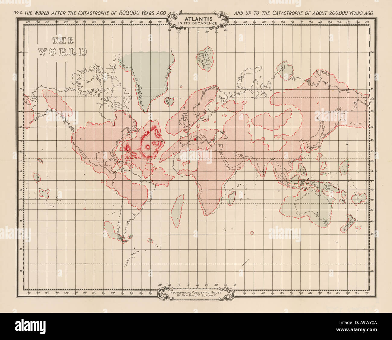 Map of atlantis immagini e fotografie stock ad alta risoluzione - Alamy