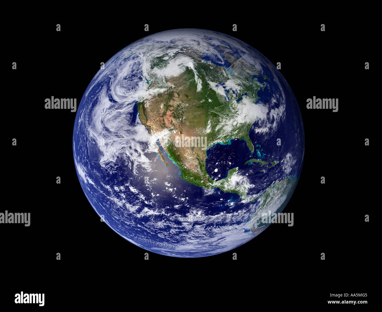 Vista satellitare della terra nord america dallo spazio immagini e ...