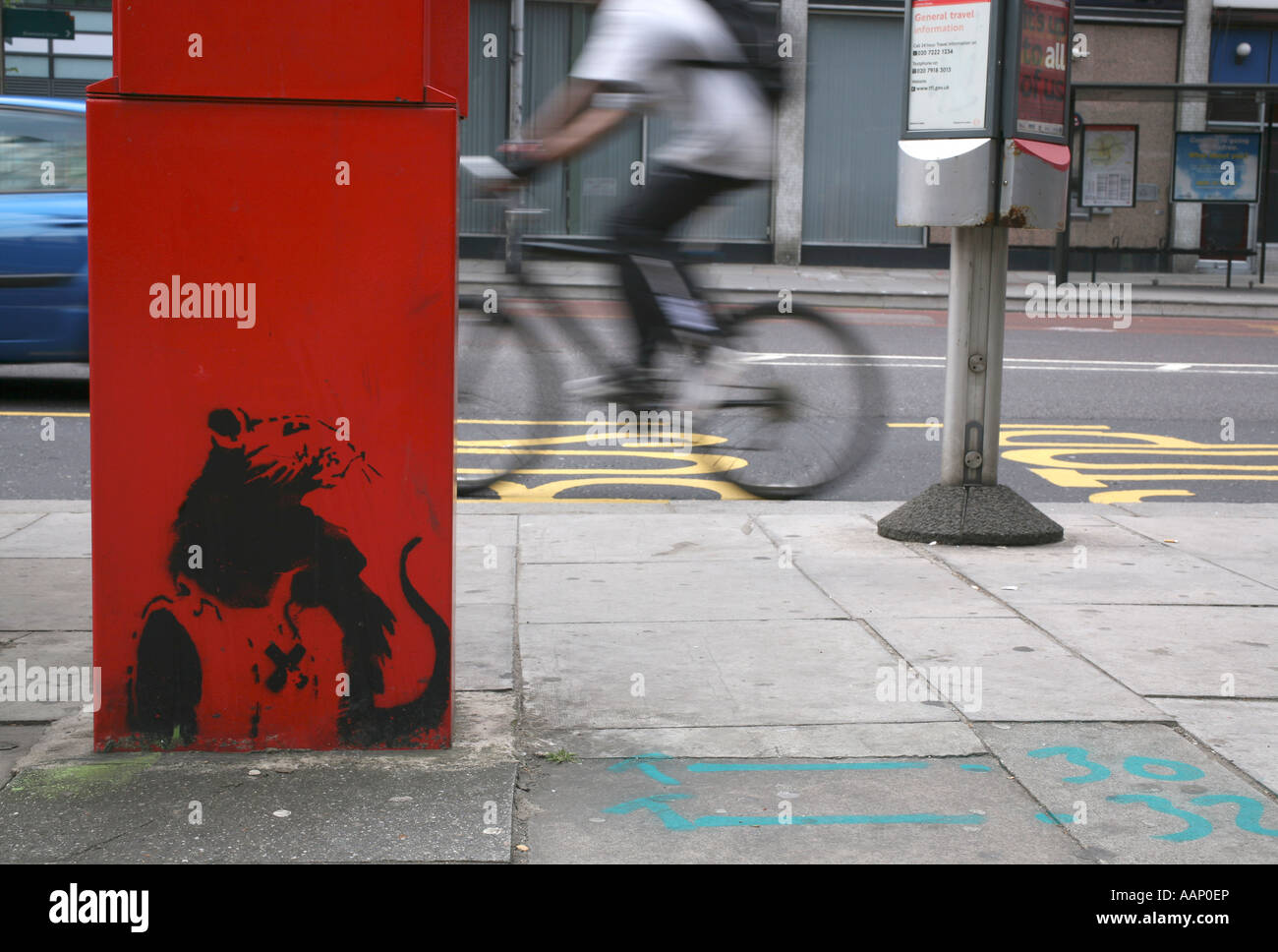 Banksy rat stencil immagini e fotografie stock ad alta risoluzione - Alamy