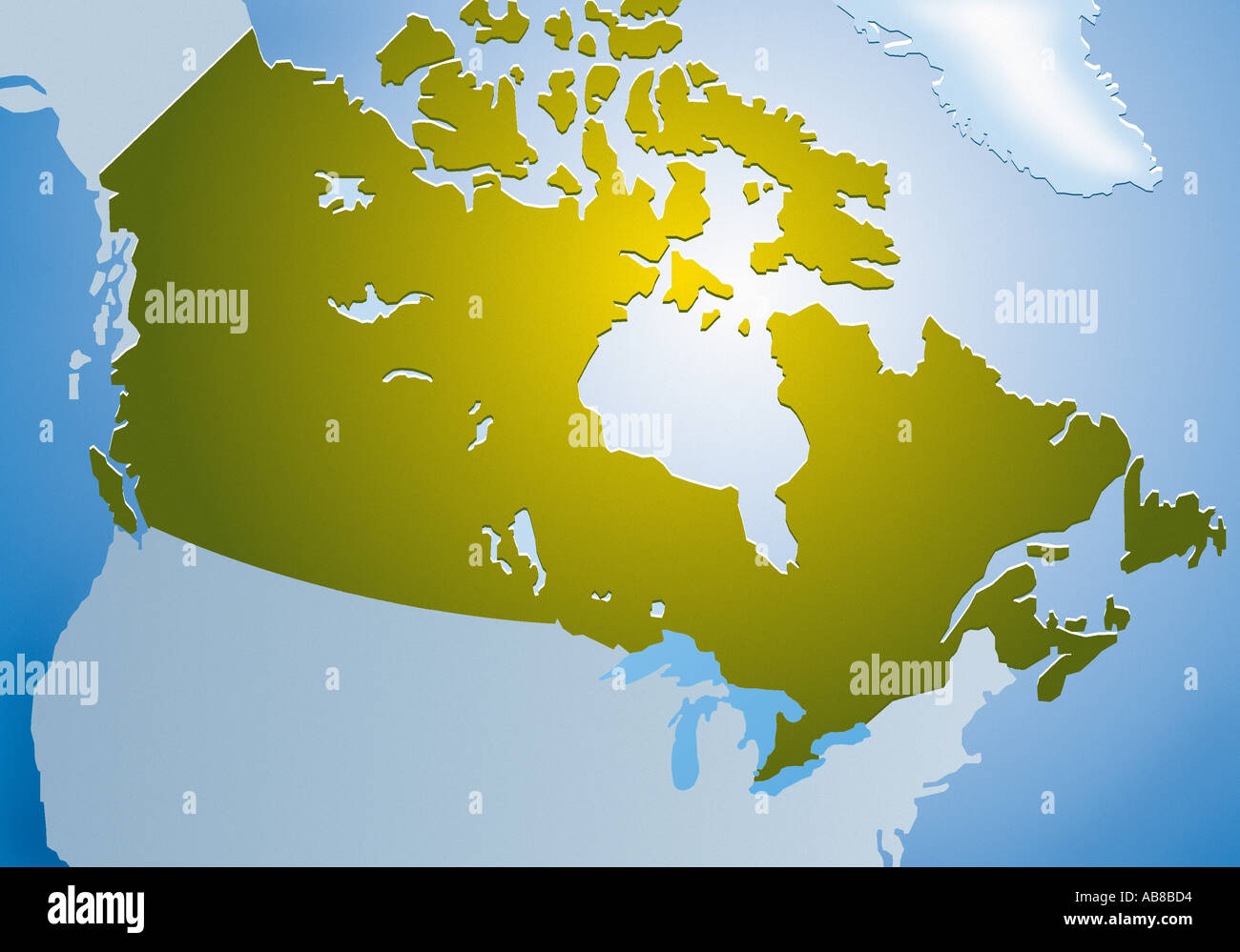 Mappa canada immagini e fotografie stock ad alta risoluzione - Alamy