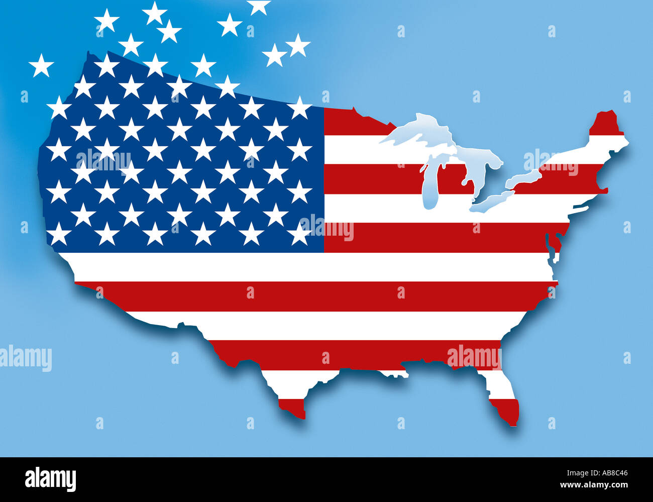 Mappa dell usa immagini e fotografie stock ad alta risoluzione - Alamy