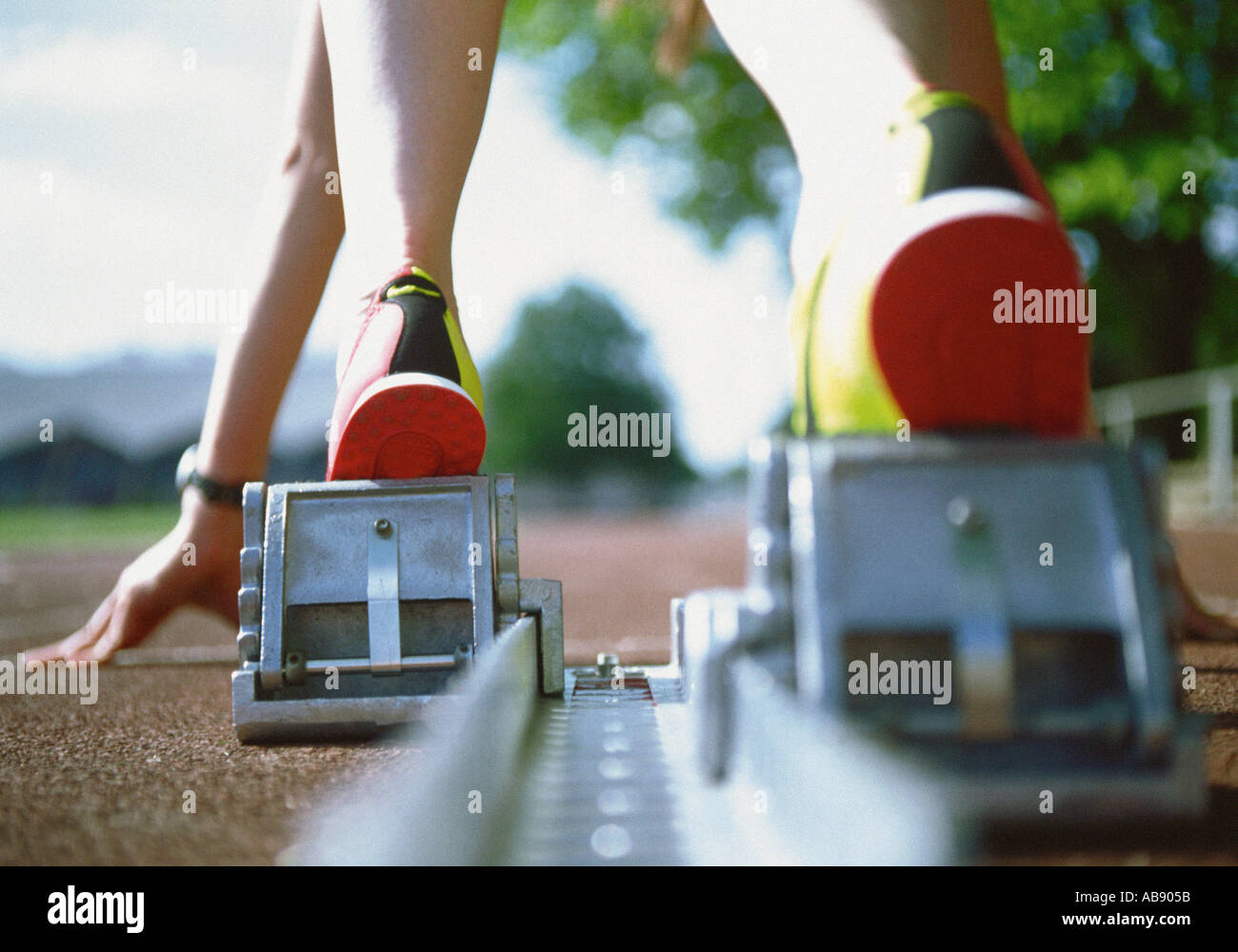 Blocchi di partenza immagini e fotografie stock ad alta risoluzione - Alamy