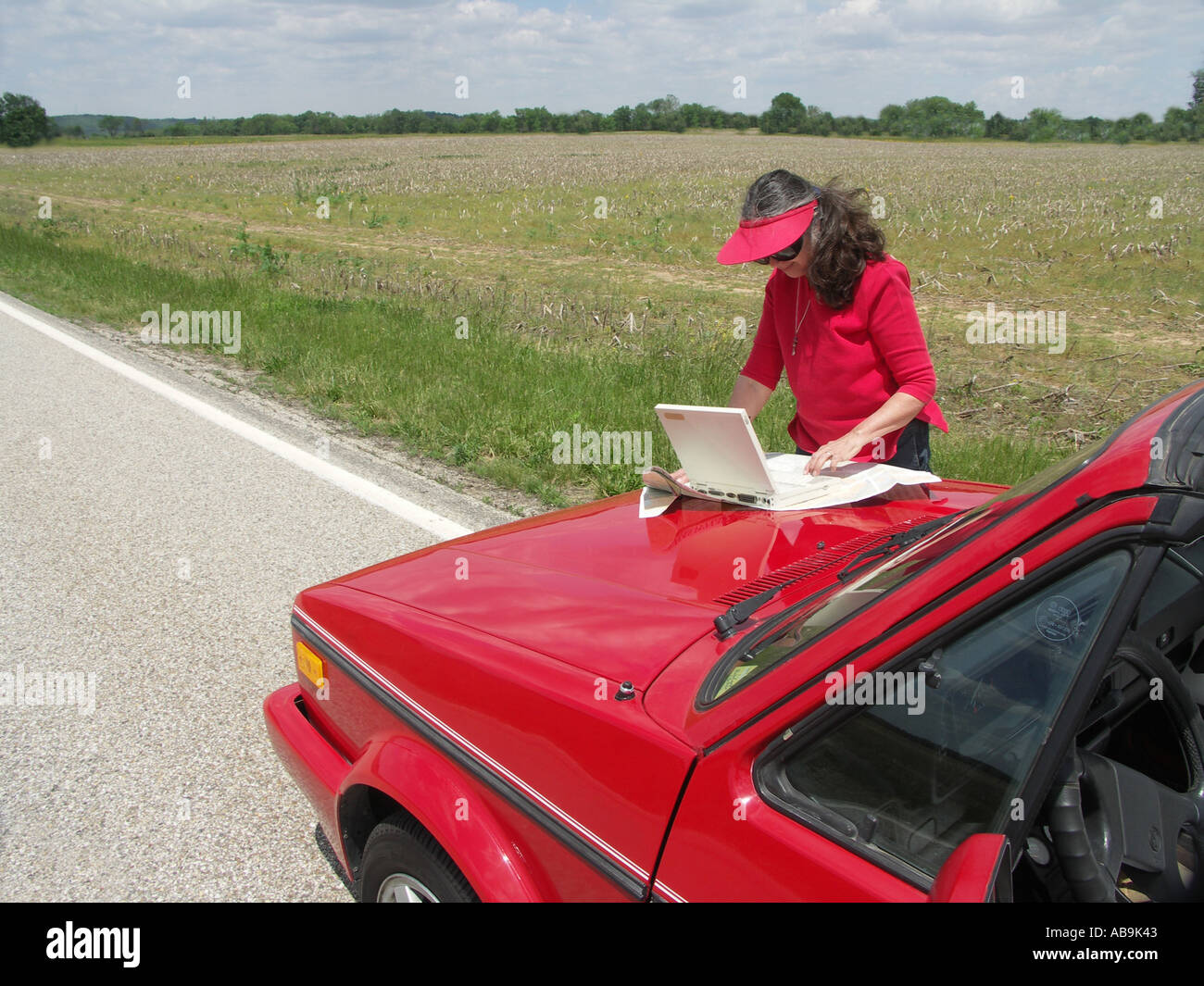 Mappa stradale di controllo del computer immagini e fotografie stock ad ...