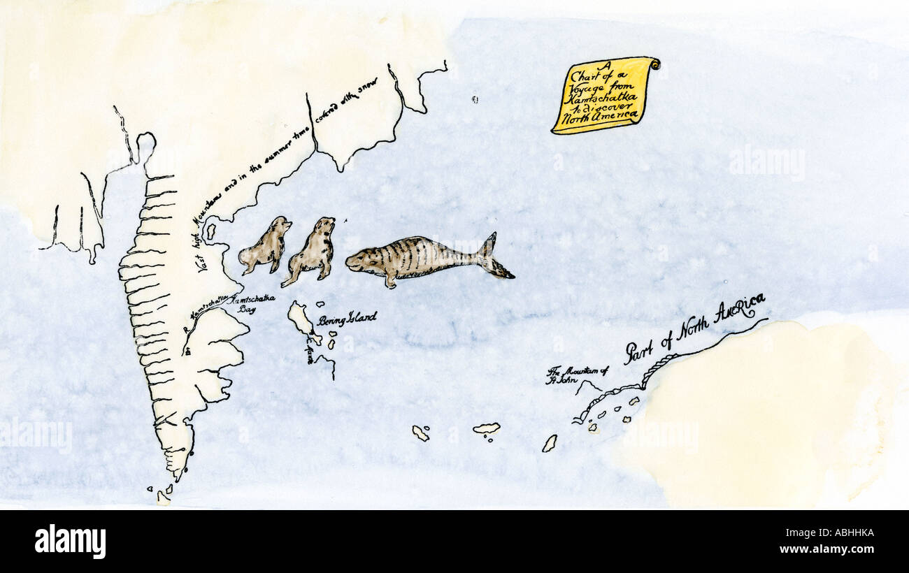 Bering strait map immagini e fotografie stock ad alta risoluzione - Alamy