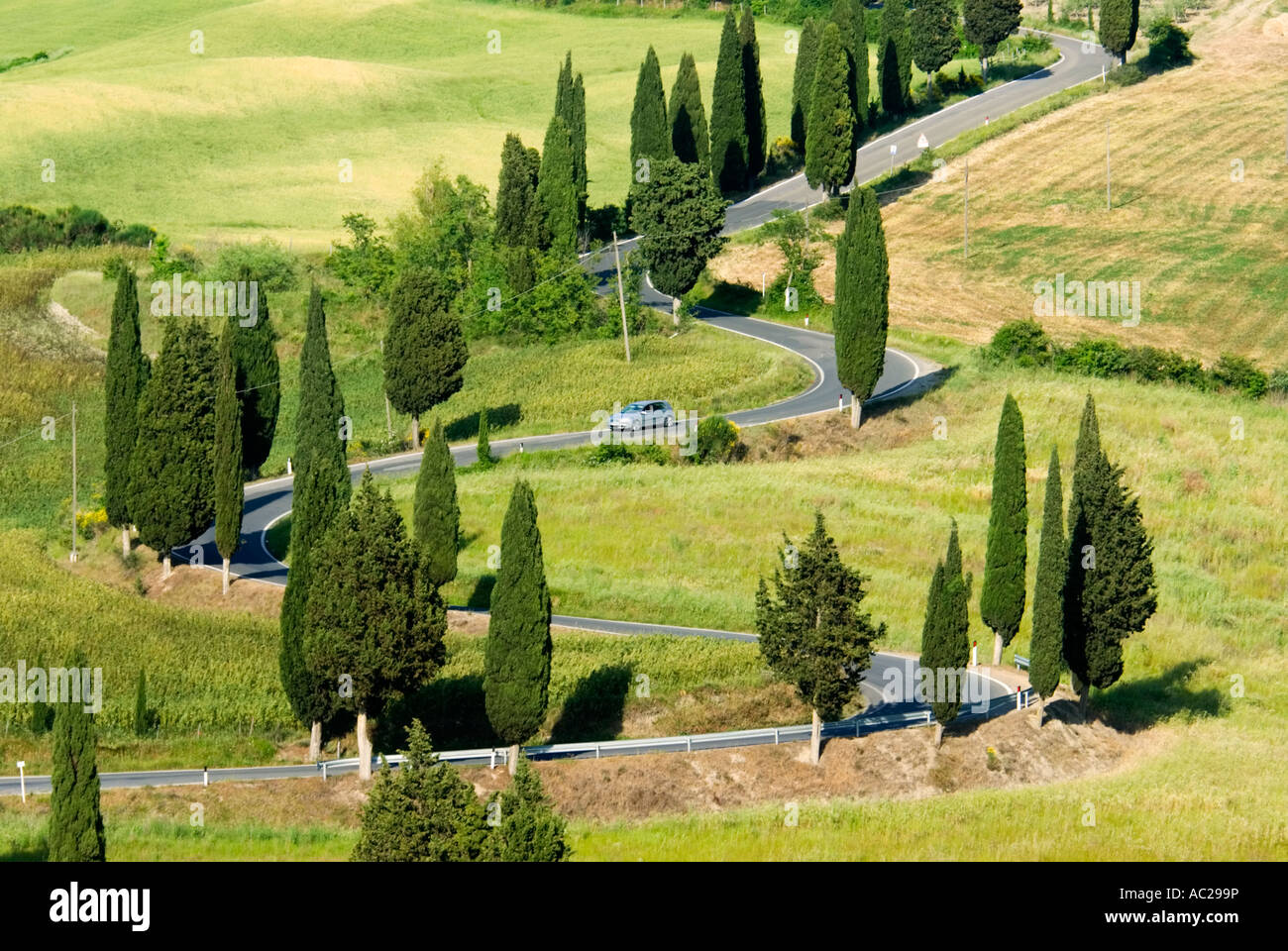 Guida su strada tortuosa immagini e fotografie stock ad alta ...
