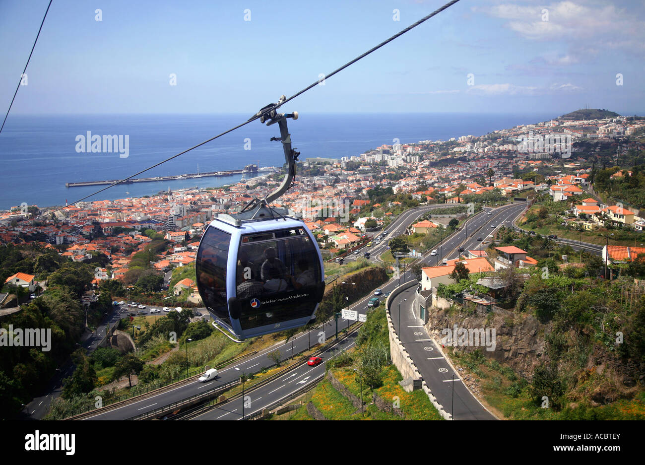 Madeira - Funchal, la funivia ferrovia che corre da Funchal a monte ...