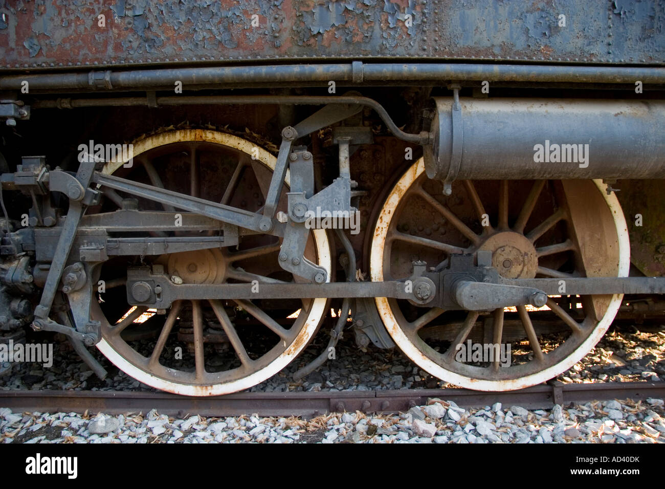 Locomotiva, motore, motore di rampa, vecchio treno, trasporto, vapore ...