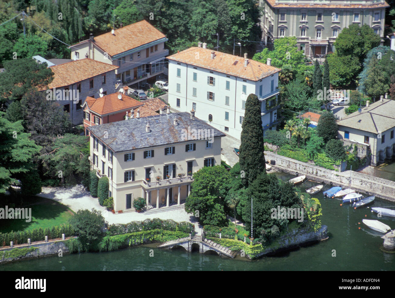Villa Oleandra a Laglio lago di Como lombardia italia Foto stock - Alamy