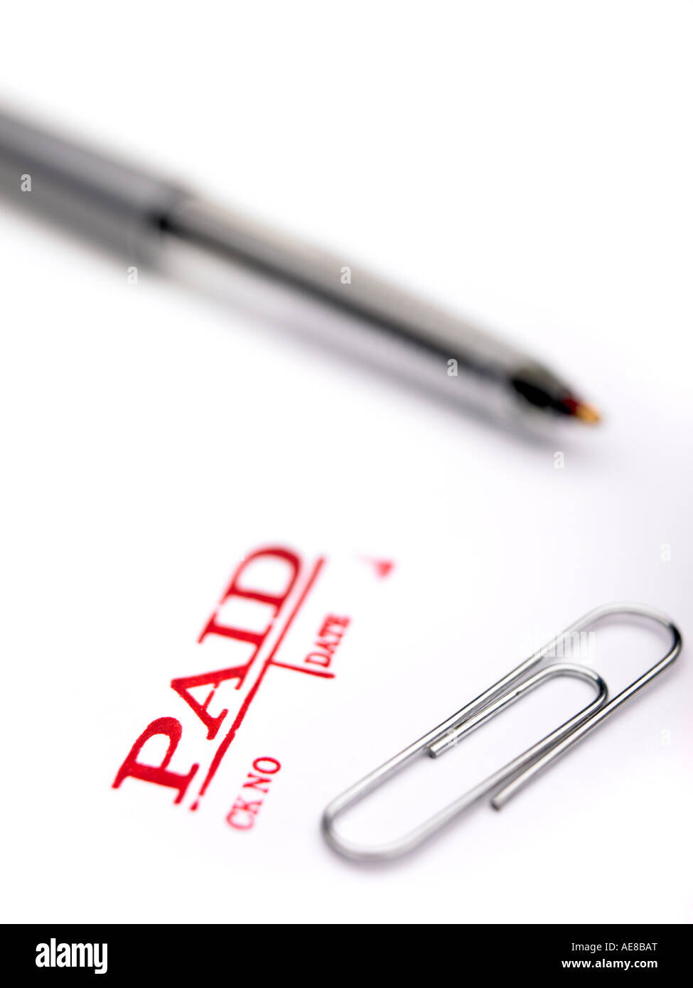 Pagato timbro Immagini senza sfondo e Foto Stock ritagliate - Alamy
