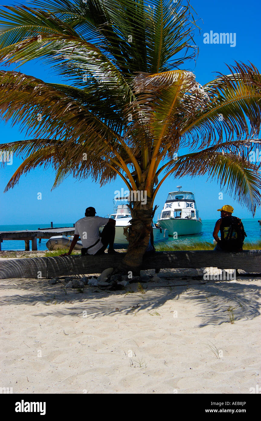 Cartello d'ingresso al faro Reef Half Moon Caye il santuario degli ...