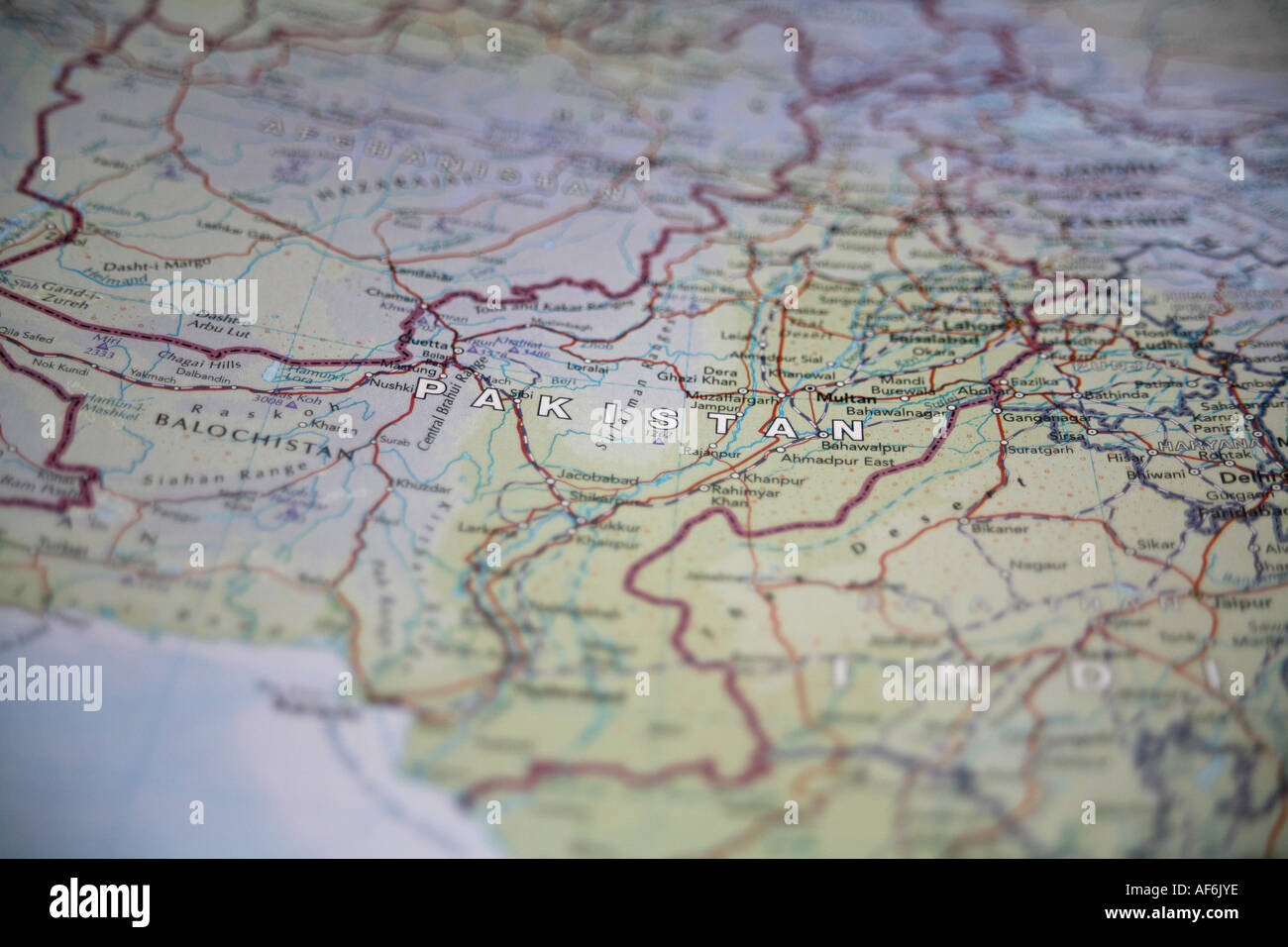 Mappa Del Pakistan Immagini e Fotos Stock - Alamy
