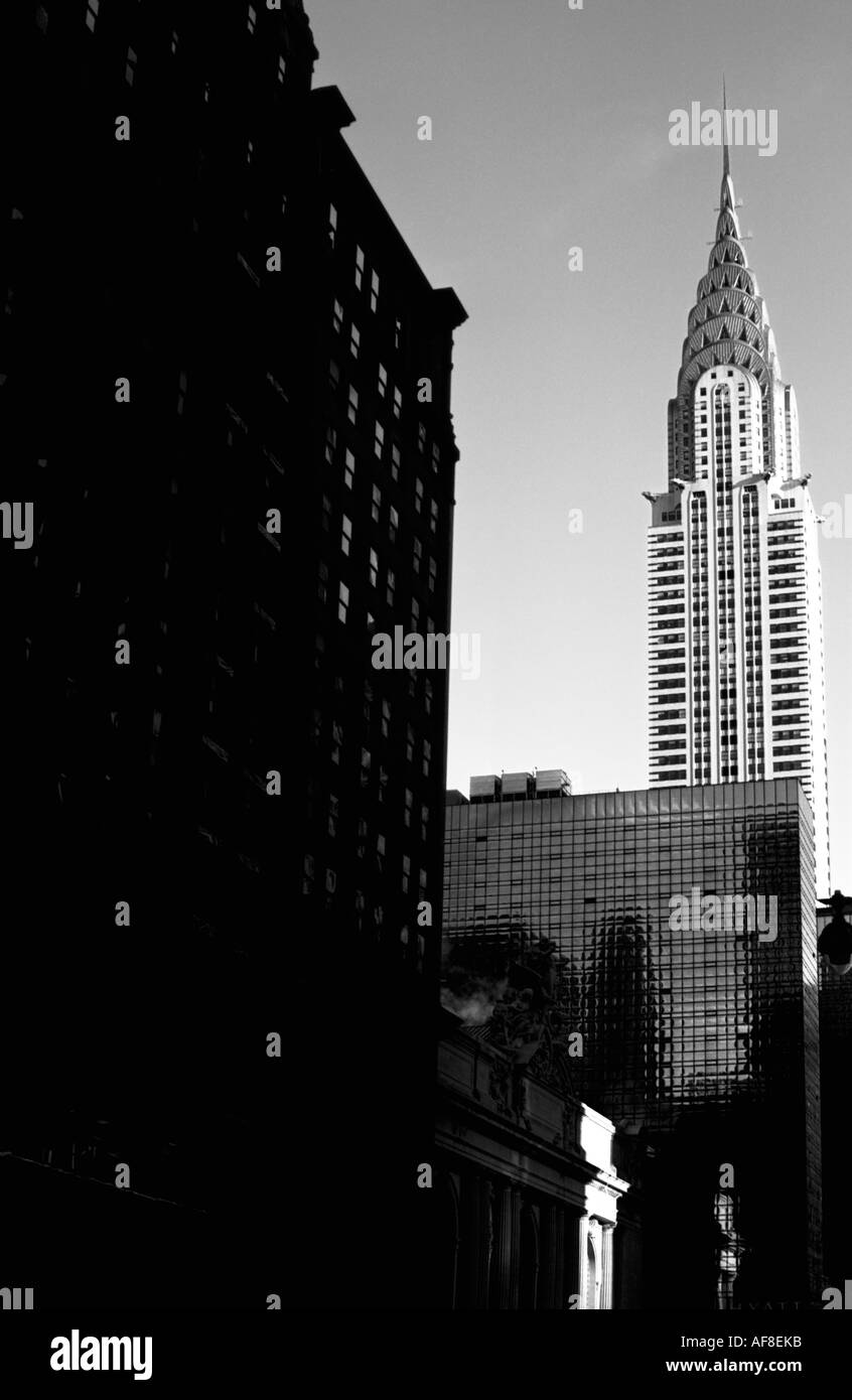 Edificio di new york con la storia Foto e Immagini Stock in Bianco e ...