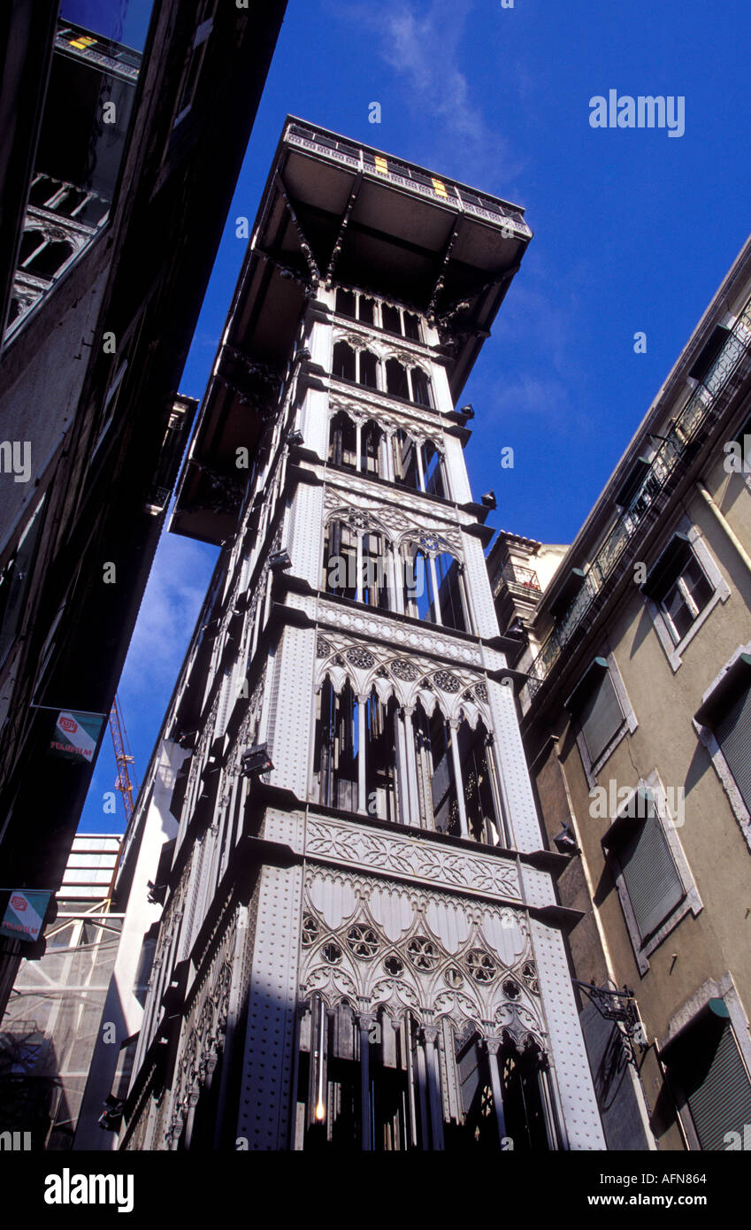 L'ascensore di santa justa immagini e fotografie stock ad alta ...