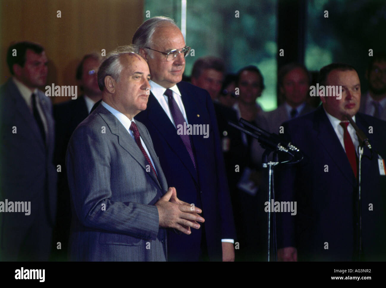 Mikhail gorbachev e helmut kohl immagini e fotografie stock ad alta ...