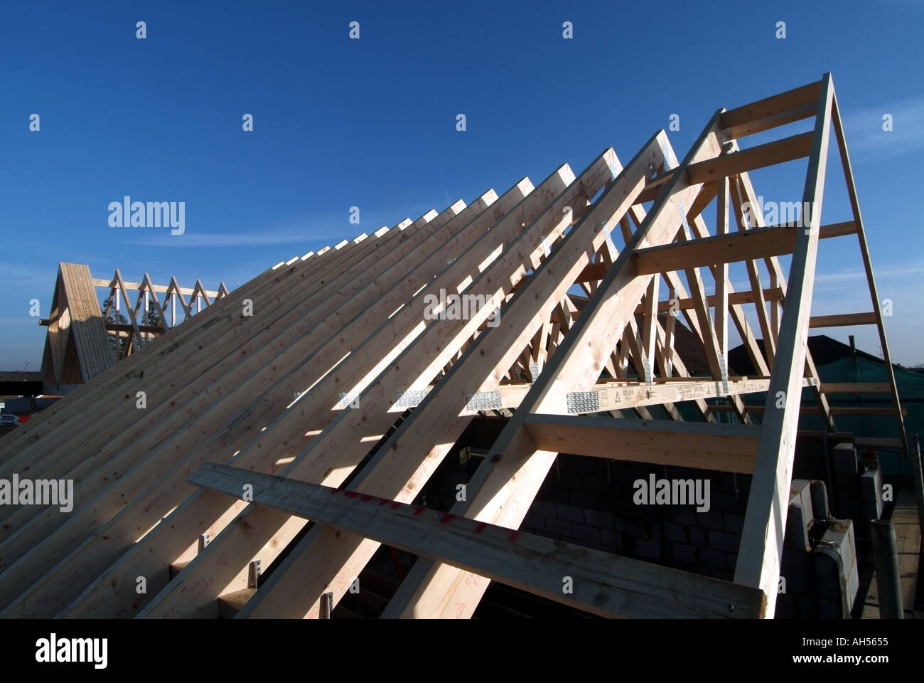 Prefabricated roof truss immagini e fotografie stock ad alta ...