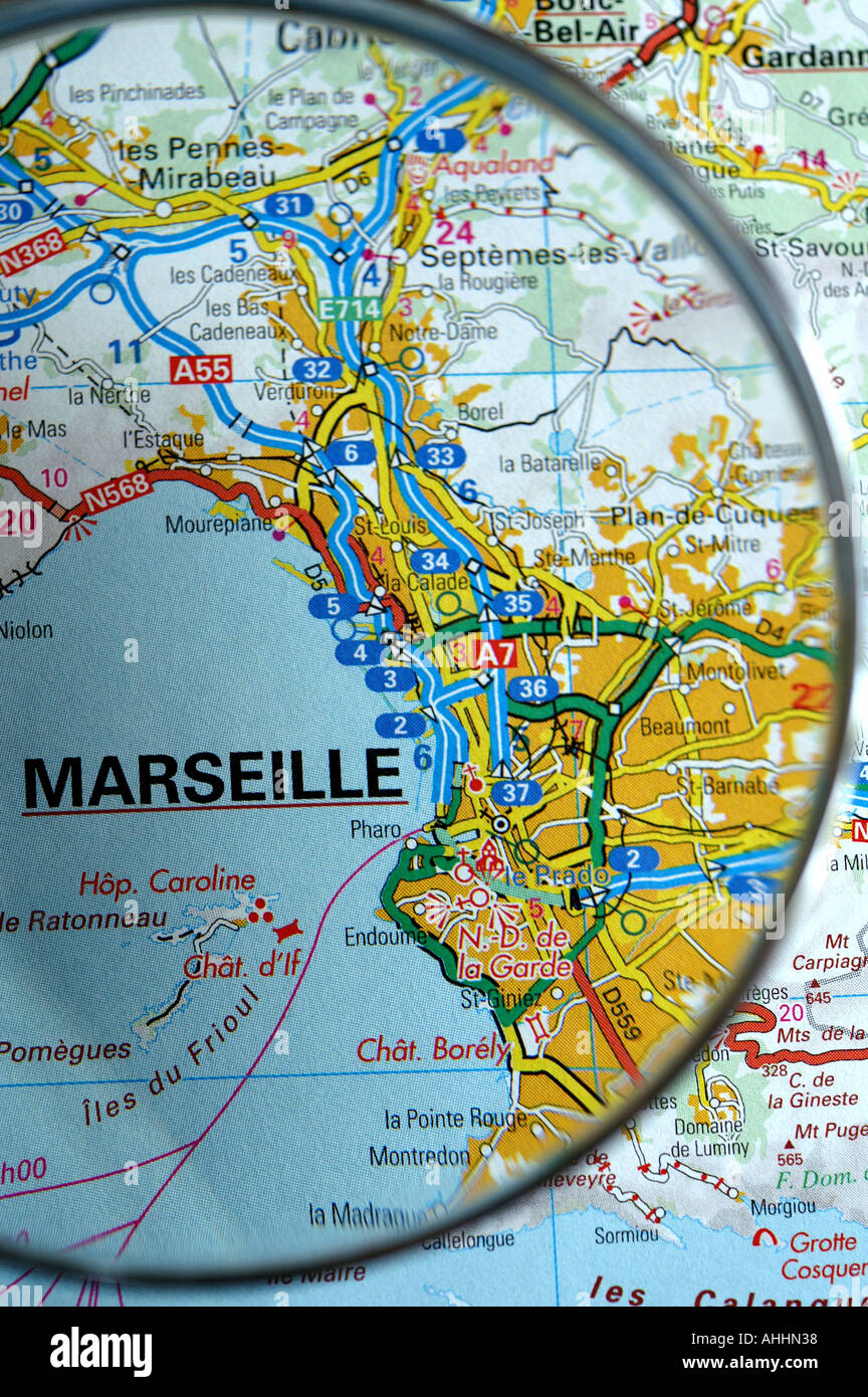 Mappa di marsiglia immagini e fotografie stock ad alta risoluzione - Alamy