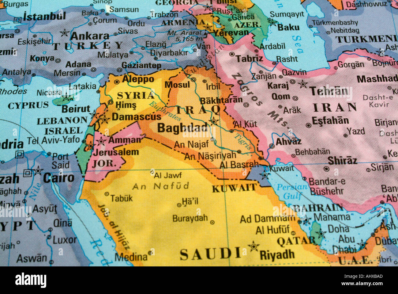 Siria cartina geografica immagini e fotografie stock ad alta ...