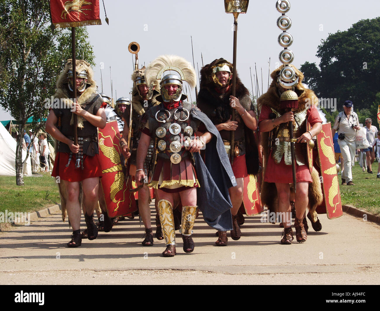 Esercito Romano in marcia Foto stock - Alamy