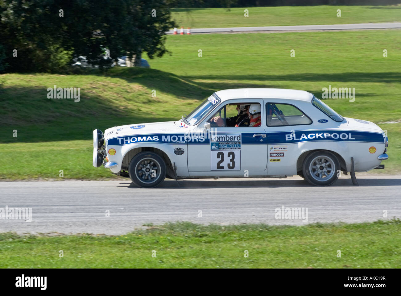 Ford Escort Mk1 Rally Car ad Oulton Park Motor Racing circuito vicino ...