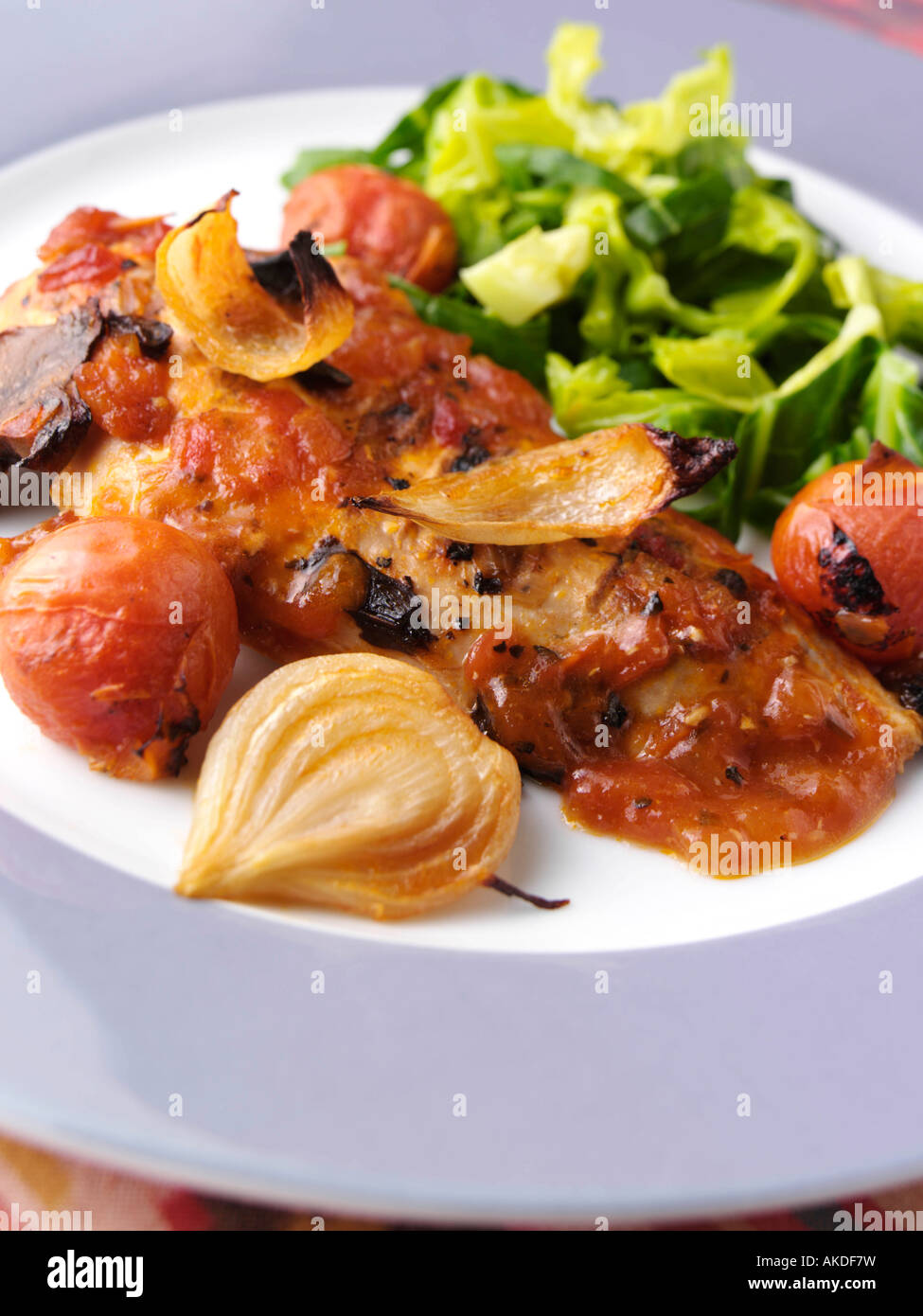 Cavolo chasseur di pollo fatto in casa immagini e fotografie stock ad ...