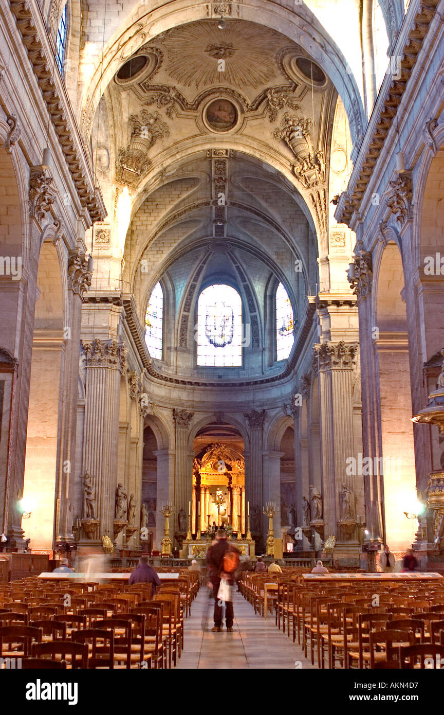 Parigi Francia, Religione Cattolica interno "Eglise Saint Sulpice ...