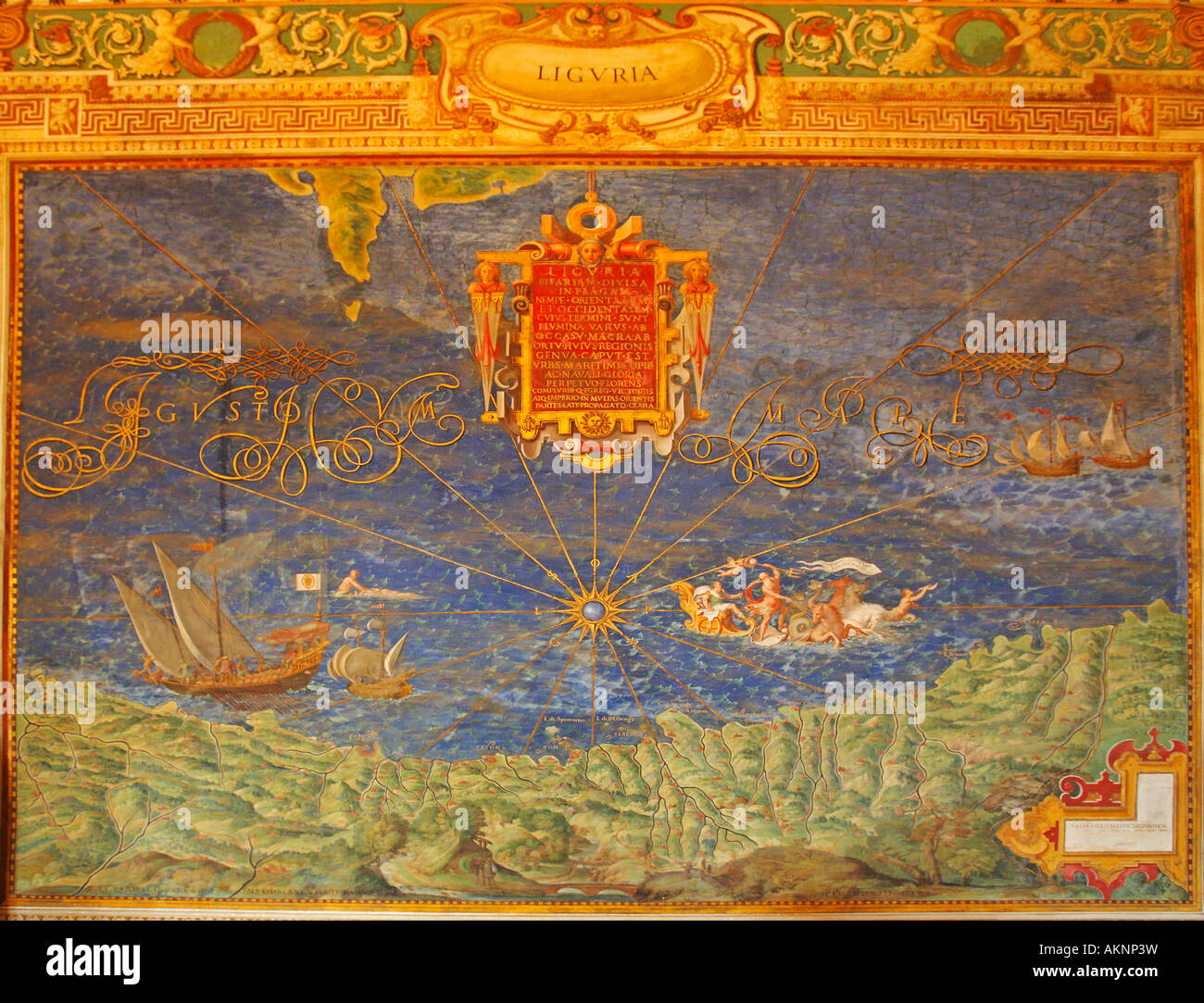 Antica mappa della liguria immagini e fotografie stock ad alta ...