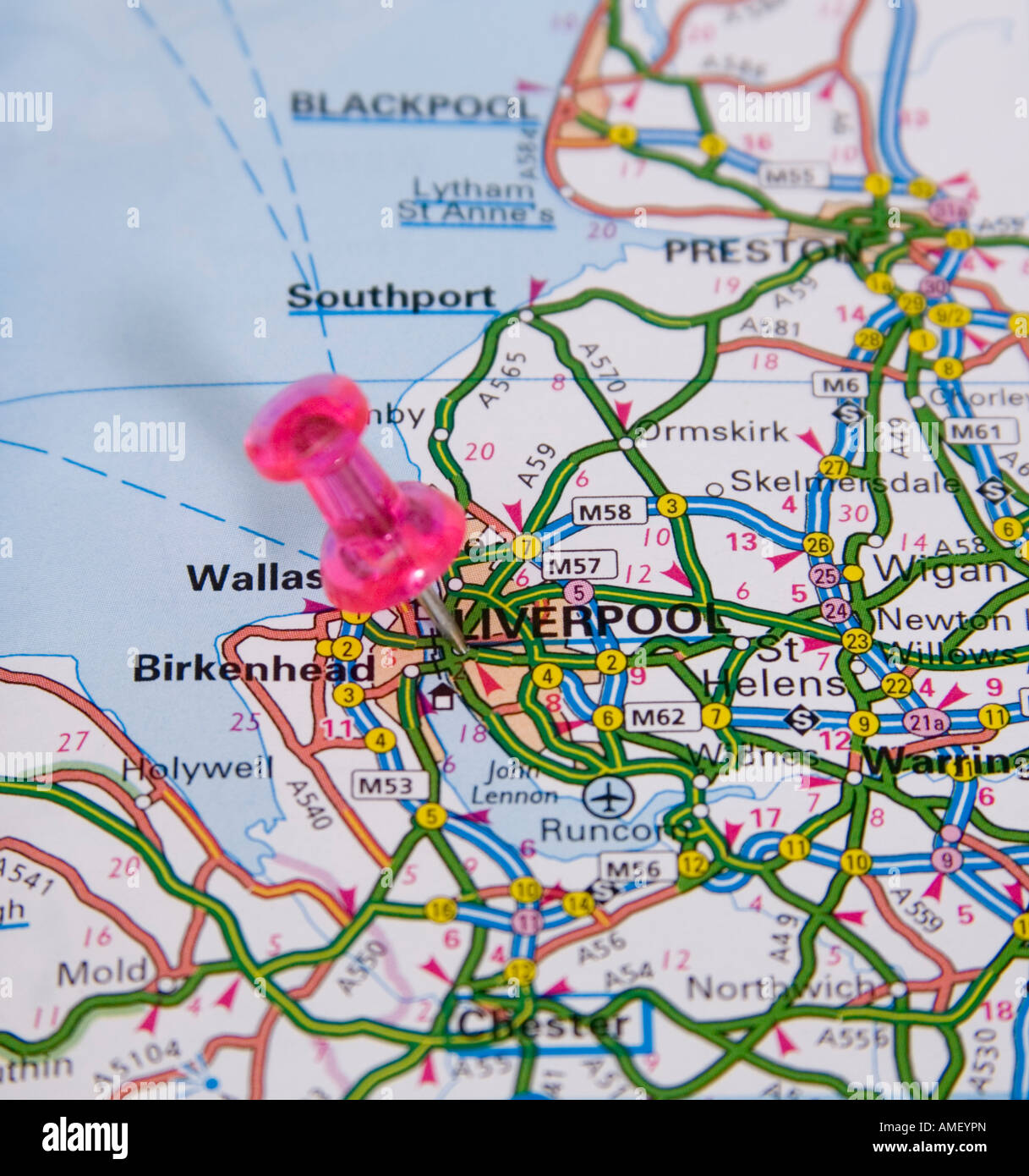 Mappa di liverpool immagini e fotografie stock ad alta risoluzione - Alamy