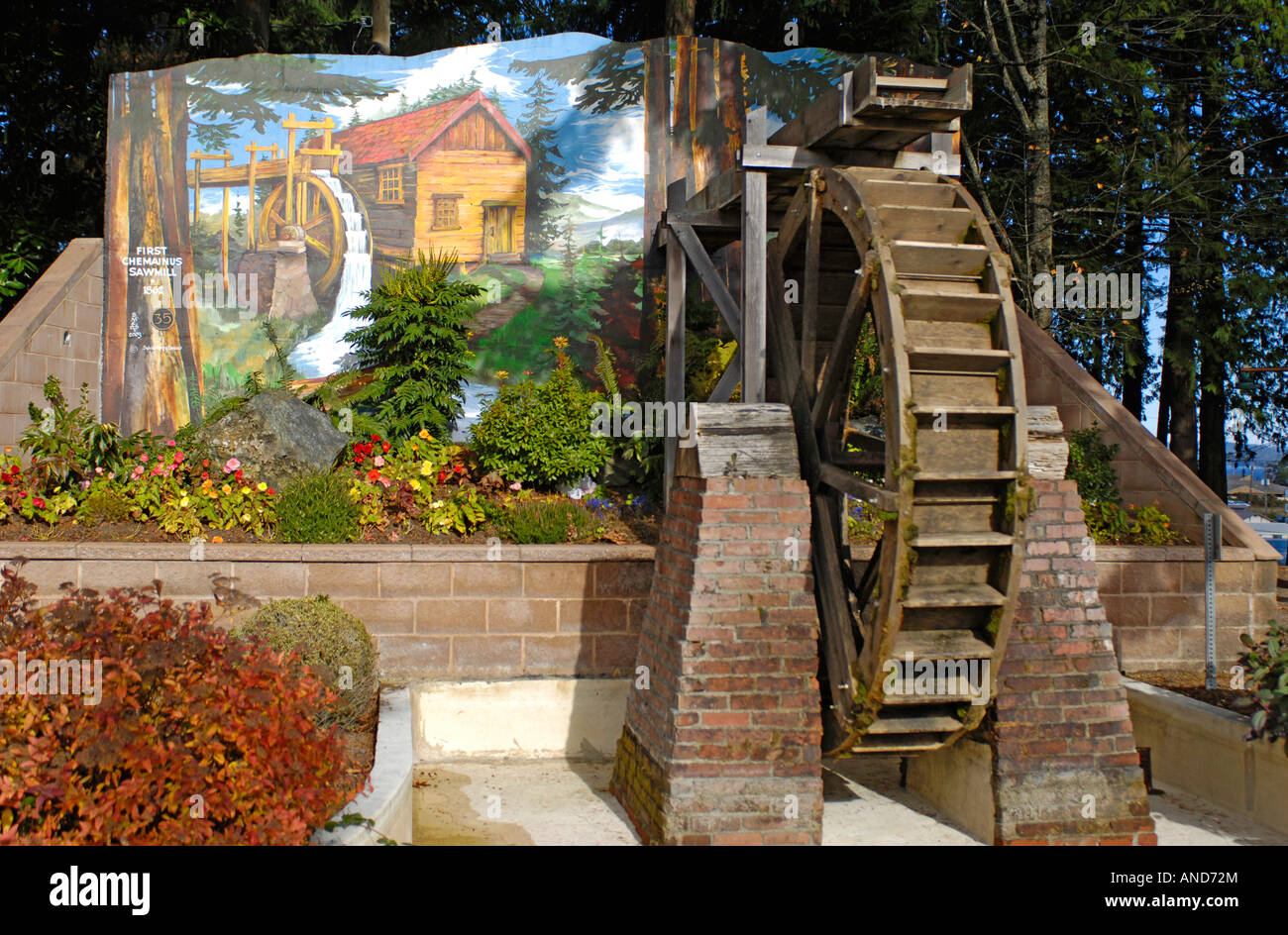 Chemainus waterwheel immagini e fotografie stock ad alta risoluzione ...