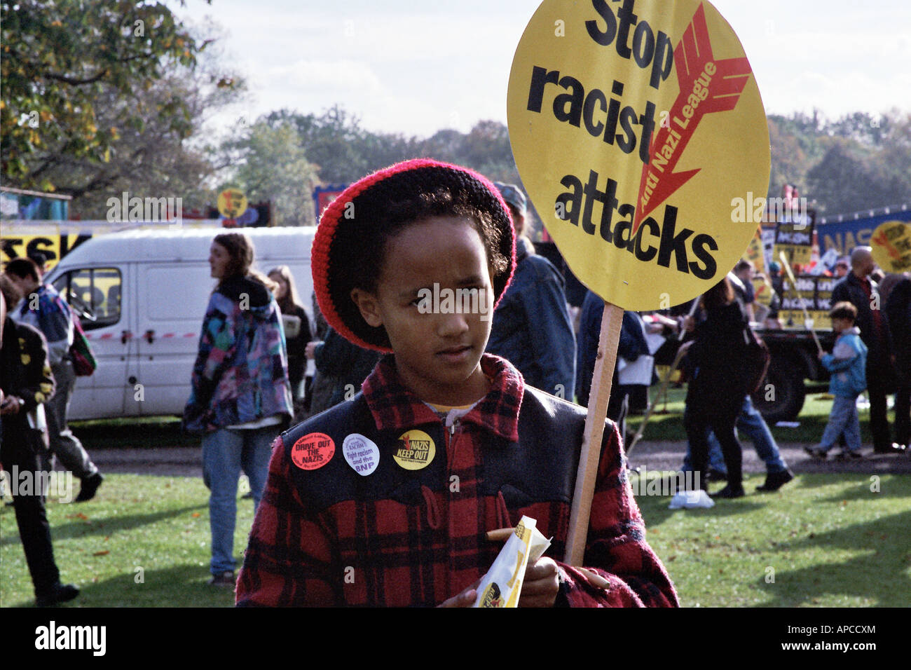 Fermare il segno degli attacchi razzisti immagini e fotografie stock ad ...