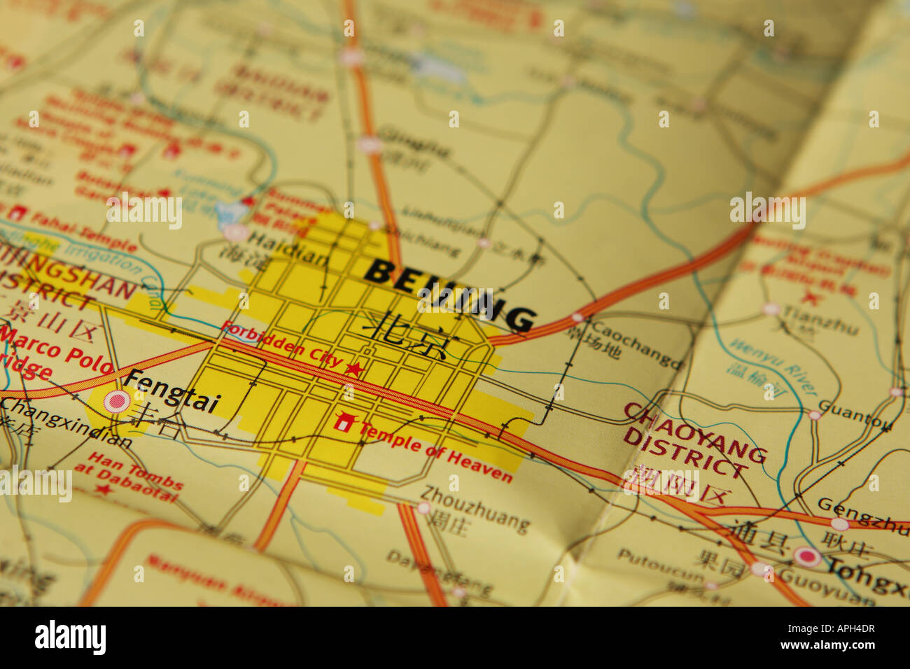 Mappa di pechino immagini e fotografie stock ad alta risoluzione ...