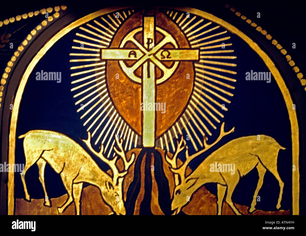 Amsterdam Olanda la chiesa di San Nicola Interno Chi Rho simbolo Foto ...