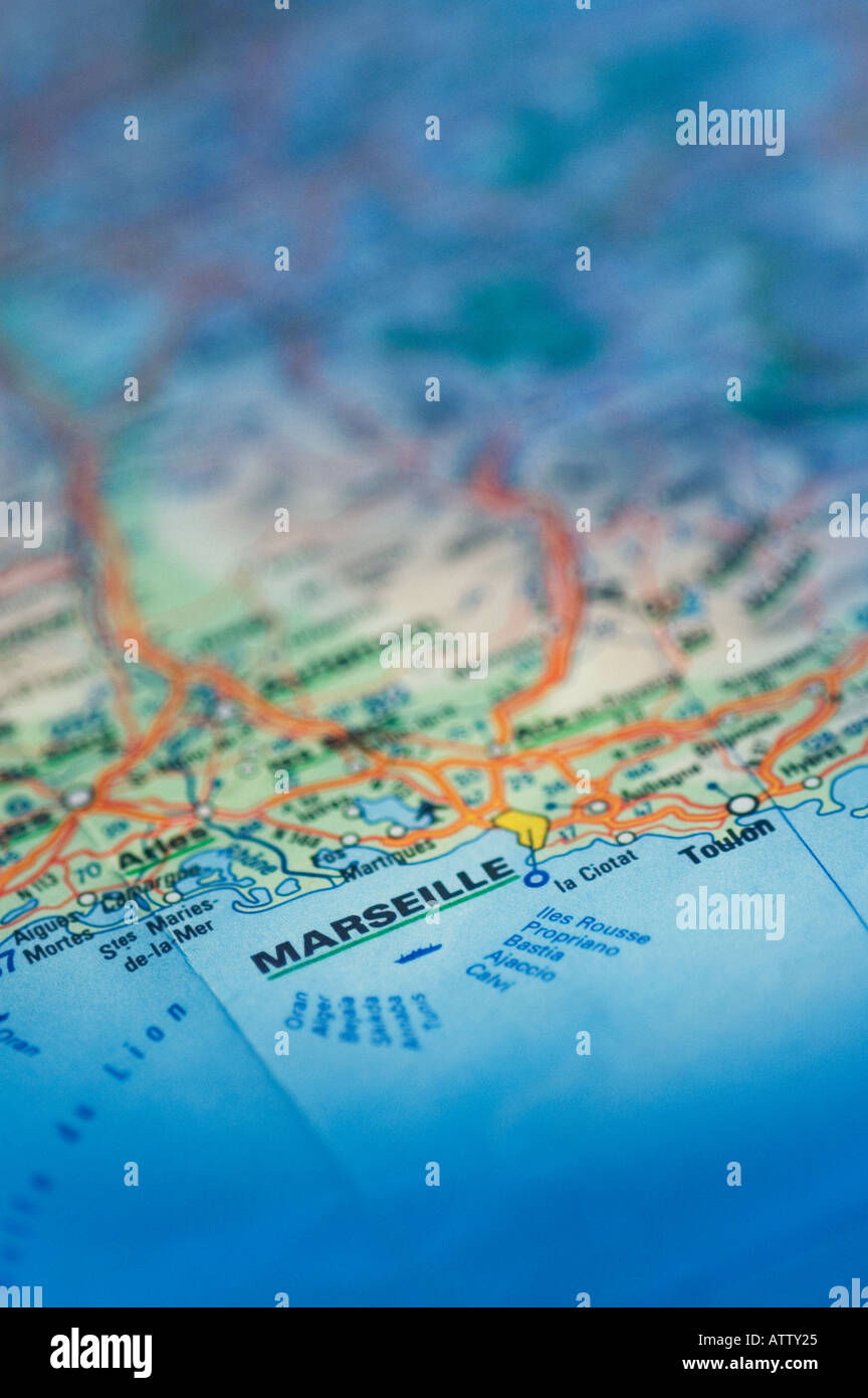Mappa di marsiglia immagini e fotografie stock ad alta risoluzione - Alamy