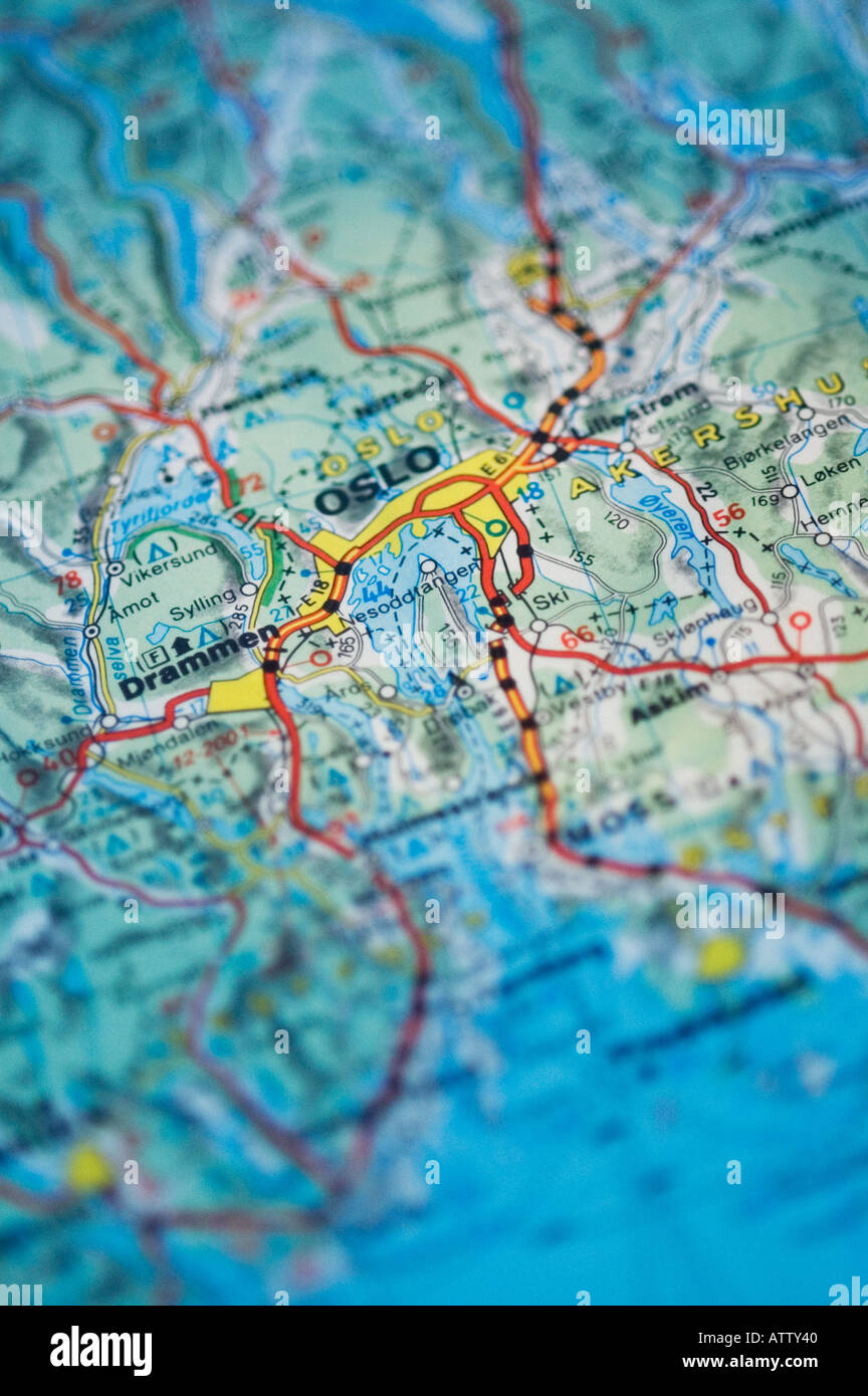Mappa di oslo immagini e fotografie stock ad alta risoluzione - Pagina ...
