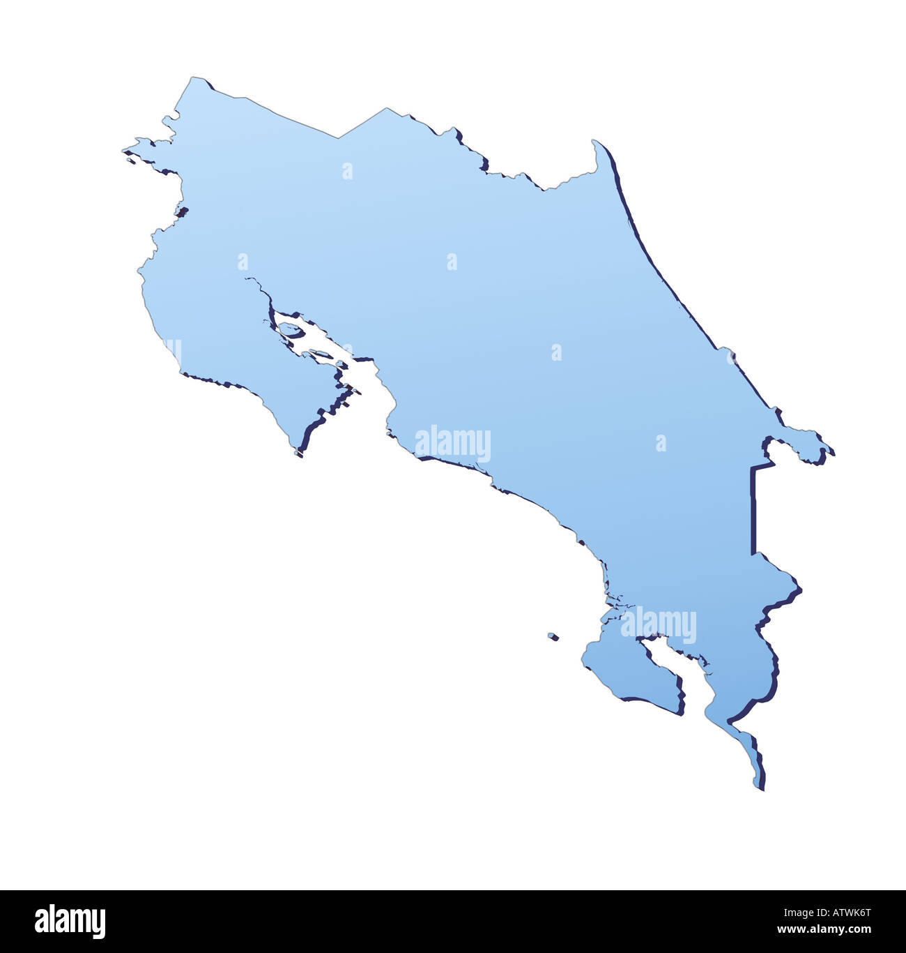 Mappa costa rica immagini e fotografie stock ad alta risoluzione - Alamy