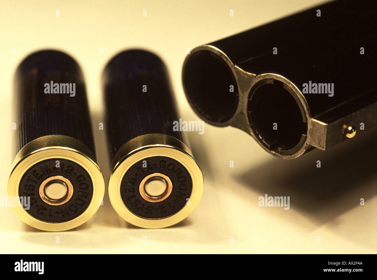 Due cartucce shotgun calibro 12 immagini e fotografie stock ad alta ...