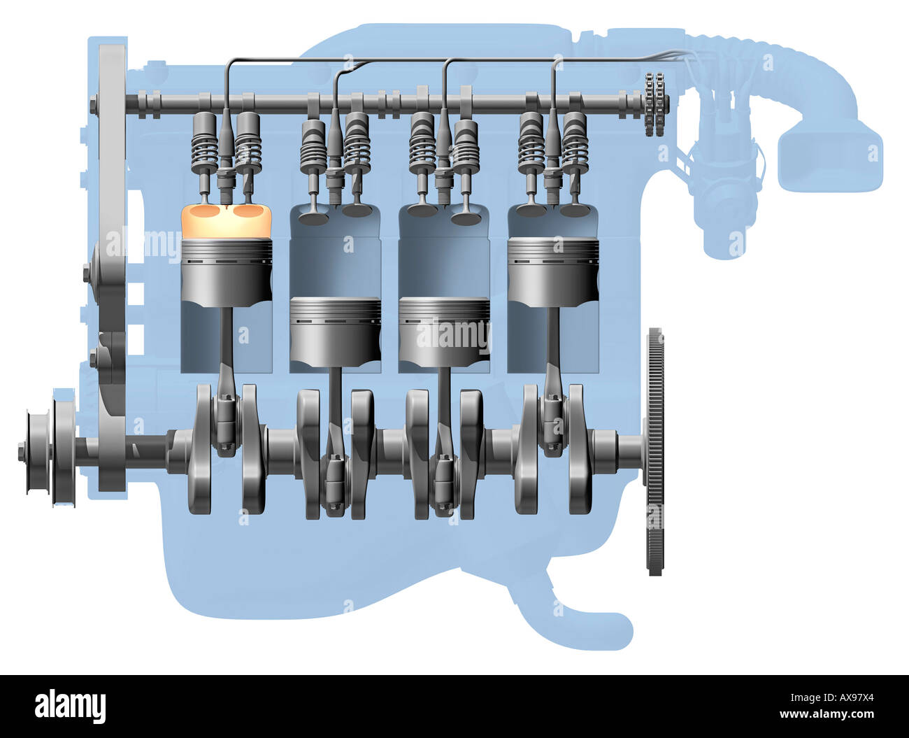 Spaccato del motore immagini e fotografie stock ad alta risoluzione - Alamy