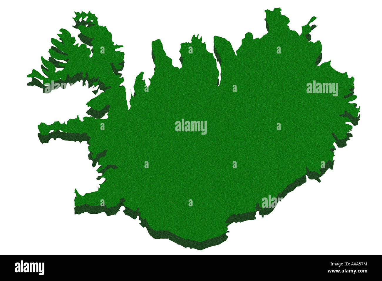 Iceland country map immagini e fotografie stock ad alta risoluzione - Alamy