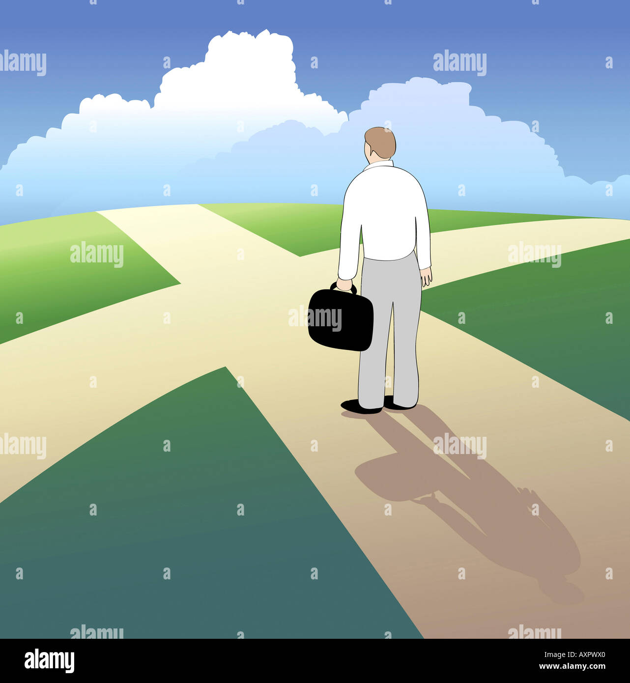 Metafora delle scelte di carriera immagini e fotografie stock ad alta ...